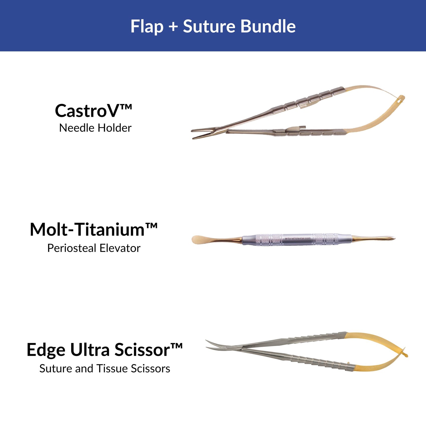 Flap & Suture Bundle | ArtCraft Dental | Premium Dental Instruments